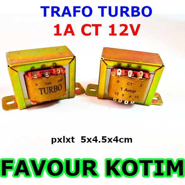 Jual TRAVO TRAFO TURBO 1 AMPERE 1A 12V 12 VOLT CT FVKOTIM | Shopee ...