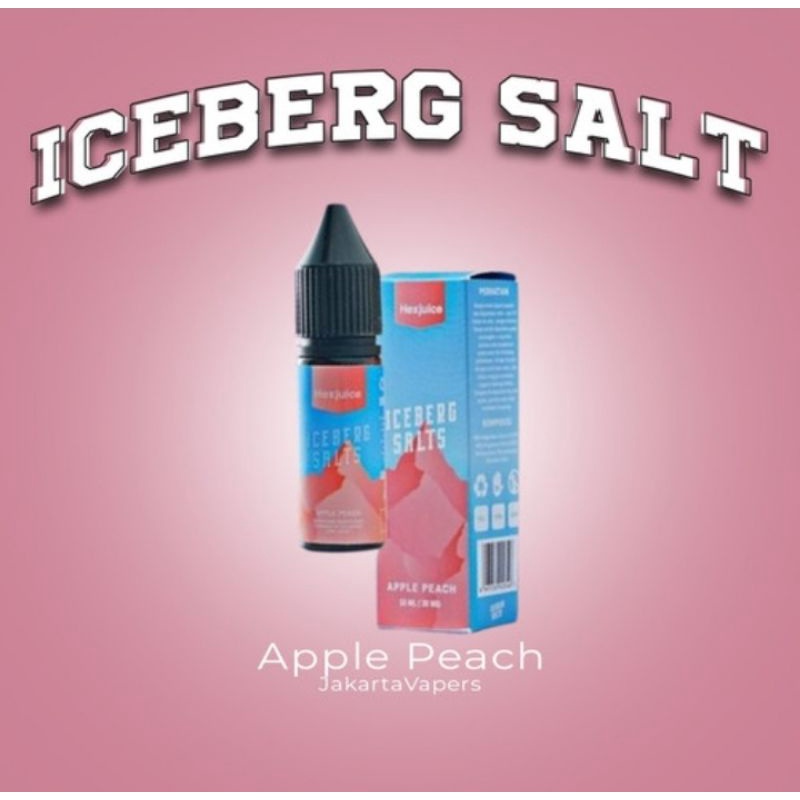 Jual Liquid Iceberg Salt nic apple peach 15ml | Shopee Indonesia
