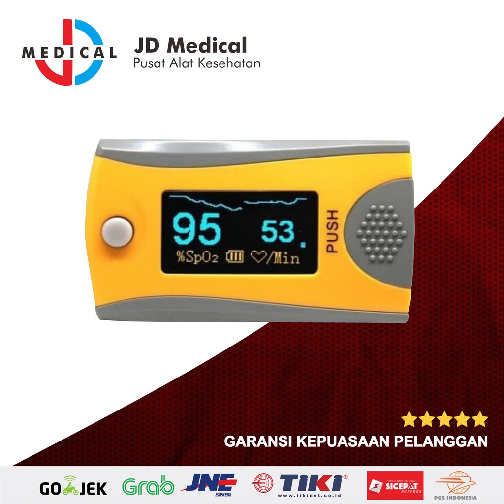 Jual Pulse Oxymeter Onemed Oxyone Yellow Pulse Oximetri (Saturasi ...