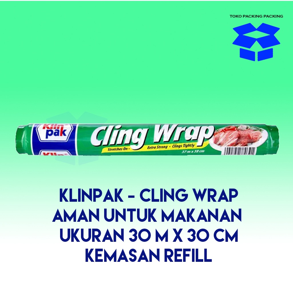 Jual KLINPAK - Cling Wrap uk. 30m x 30cm (KEMASAN REFILL) | Shopee ...