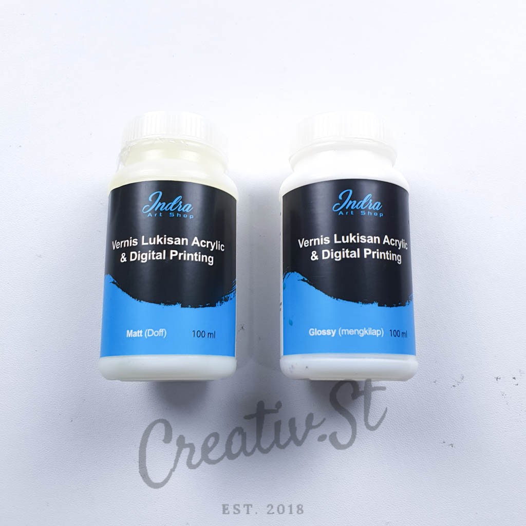 Jual Cat Varnish Acrylic Clay Vernish Lukis Doff Glossy 100 Ml Pernis ...