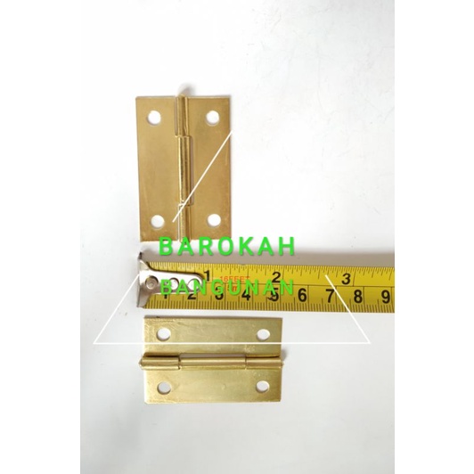 Jual Engsel Tipis Kuningan 2" , engsel Pintu, engsel jendela | Shopee ...