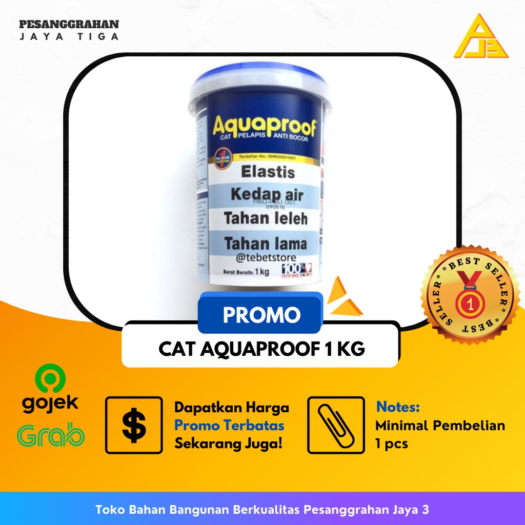 Jual CAT AQUAPROOF WATERPROOFING 1 KG | Shopee Indonesia