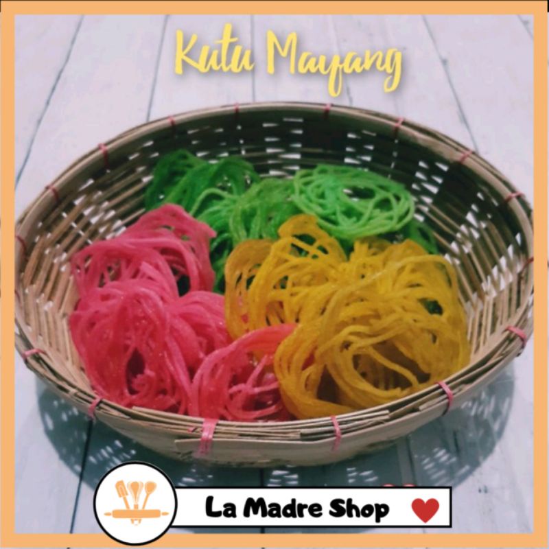 Jual KUTU MAYANG KERUPUK TEPUNG BERAS Mentah Khas Cianjur isi 30 Pcs ...