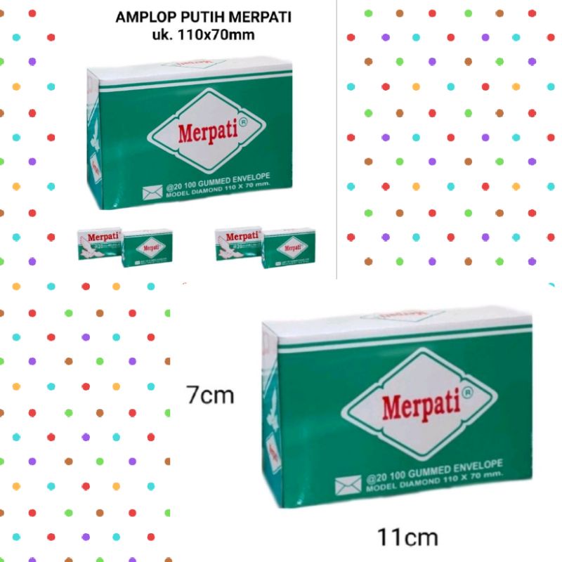 Jual Amplop Putih Merpati Kecil 110 x 90 mm ( 1 pak isi 100 lembar ...