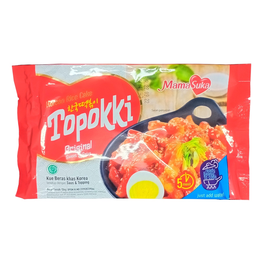 Jual Mamasuka Topokki Original Sweet & Spicy 134g | Shopee Indonesia