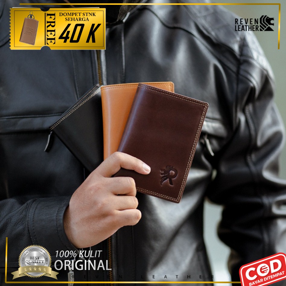 Jual Dompet Pria Kulit Original Asli Cowok Import Branded Reven Atheno ...