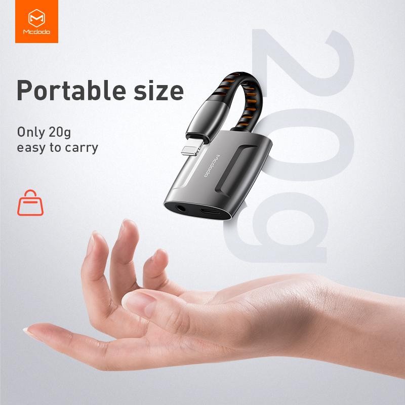 Jual Mcdodo CA-6340 Splitter Iphone 2 in 1 lightning to jack 3.5mm call ...