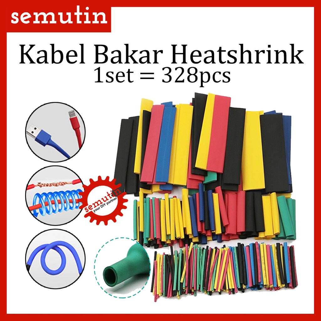 Jual Kabel Bakar Heat Shrink Tube 328 in 1 / Isolasi Solasi Selongsong ...