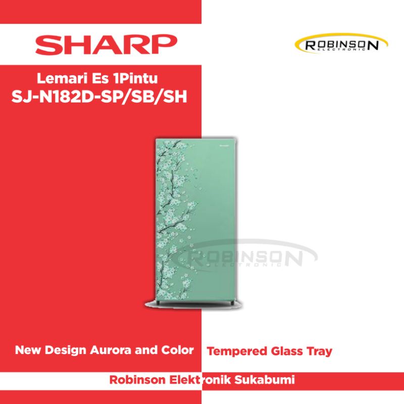 Jual Lemari Es 1 pintu Sharp SJ-N182D-SP/SB/SH | Shopee Indonesia