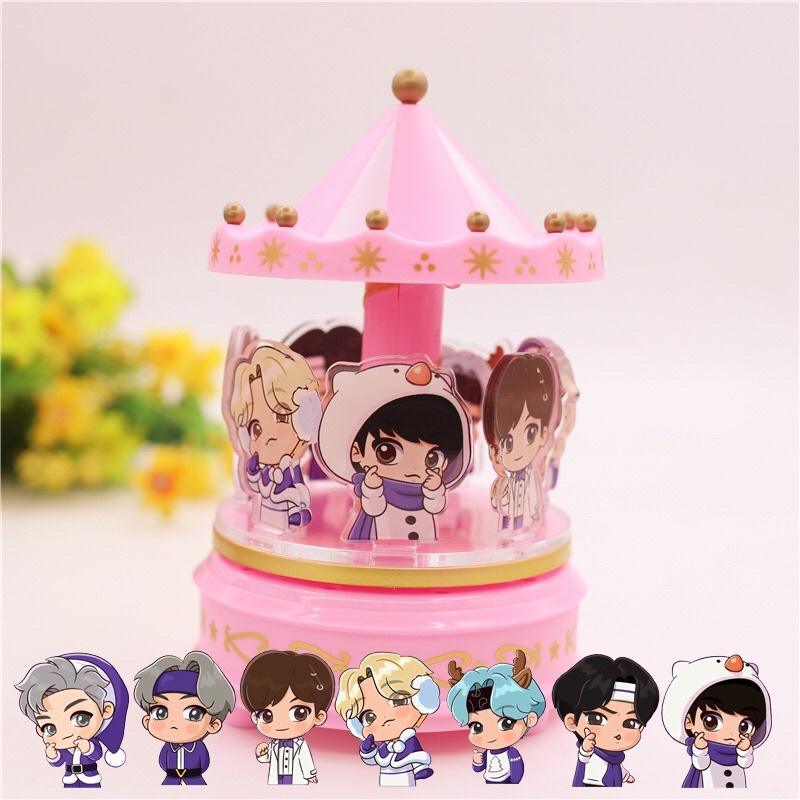 Jual WANNABUY - BTS CAROUSEL MUSIC BOX - PAJANGAN BTS - BTS MERCH ...