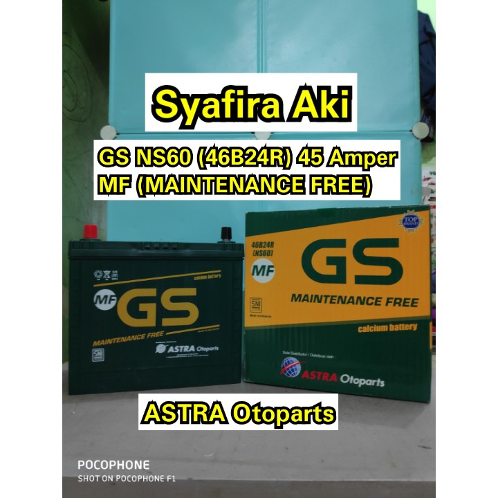 Jual Aki Mobil Toyota Avanza, Rush GS astra MF NS60 Aki Kering 45Amper | Shopee Indonesia