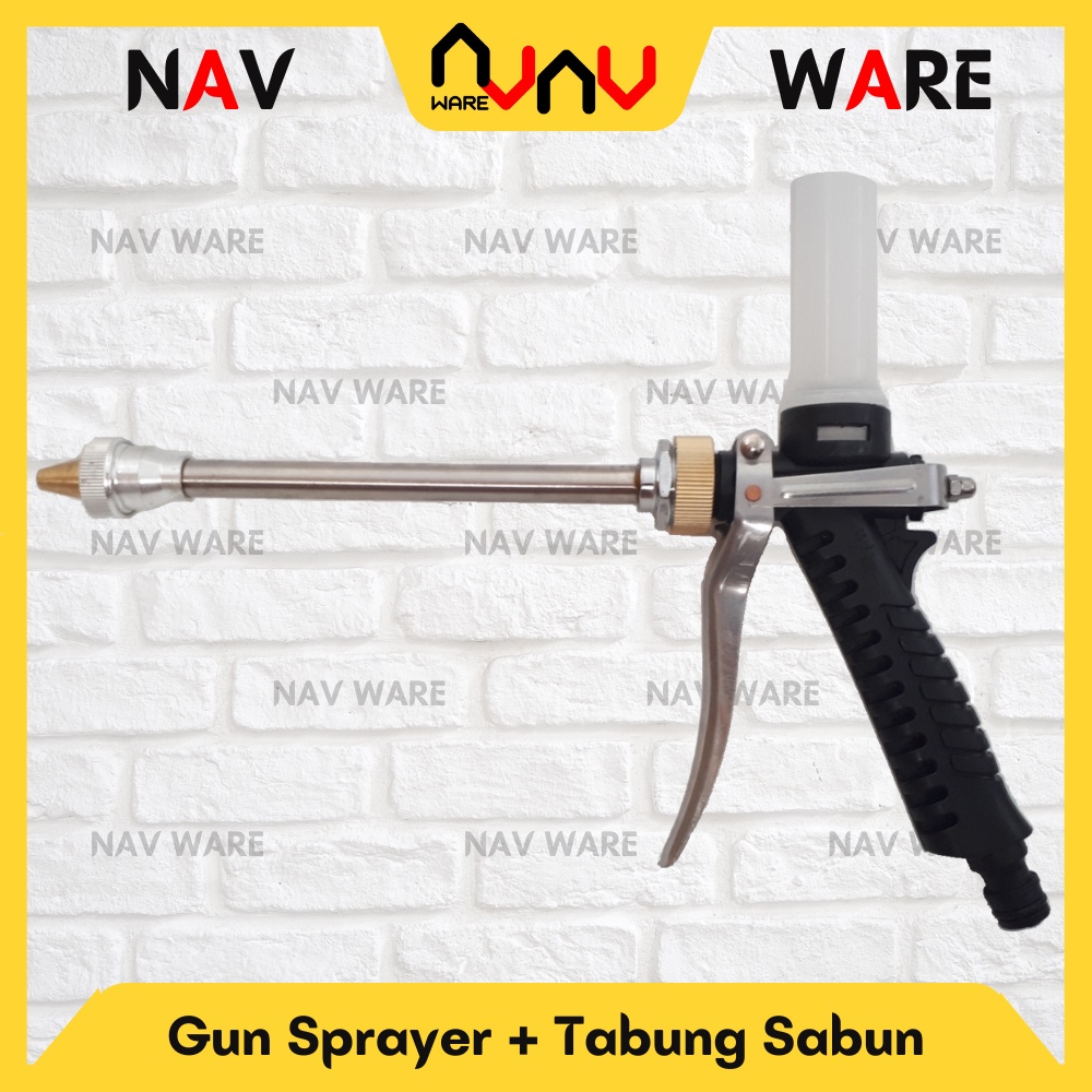 Jual Stick Sprayer Gun Cuci Mobil Motor + Tabung Sabun Stik Pompa DC ...