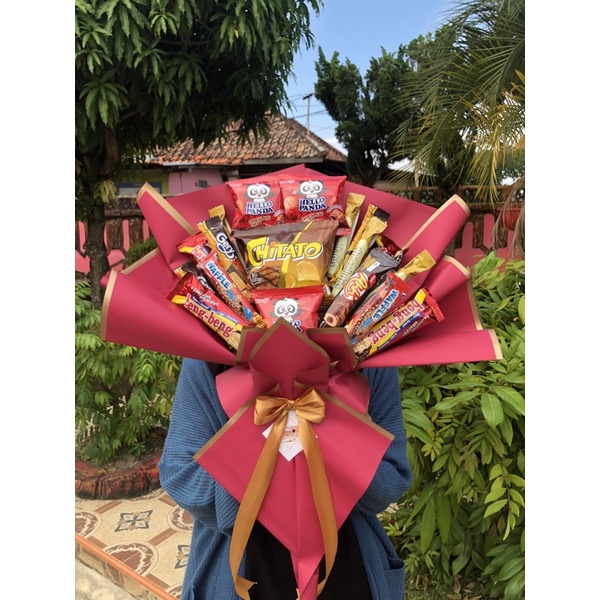 Jual Buket Snack / Bucket Makanan / Bouquet Snack / Kado Wisuda ...