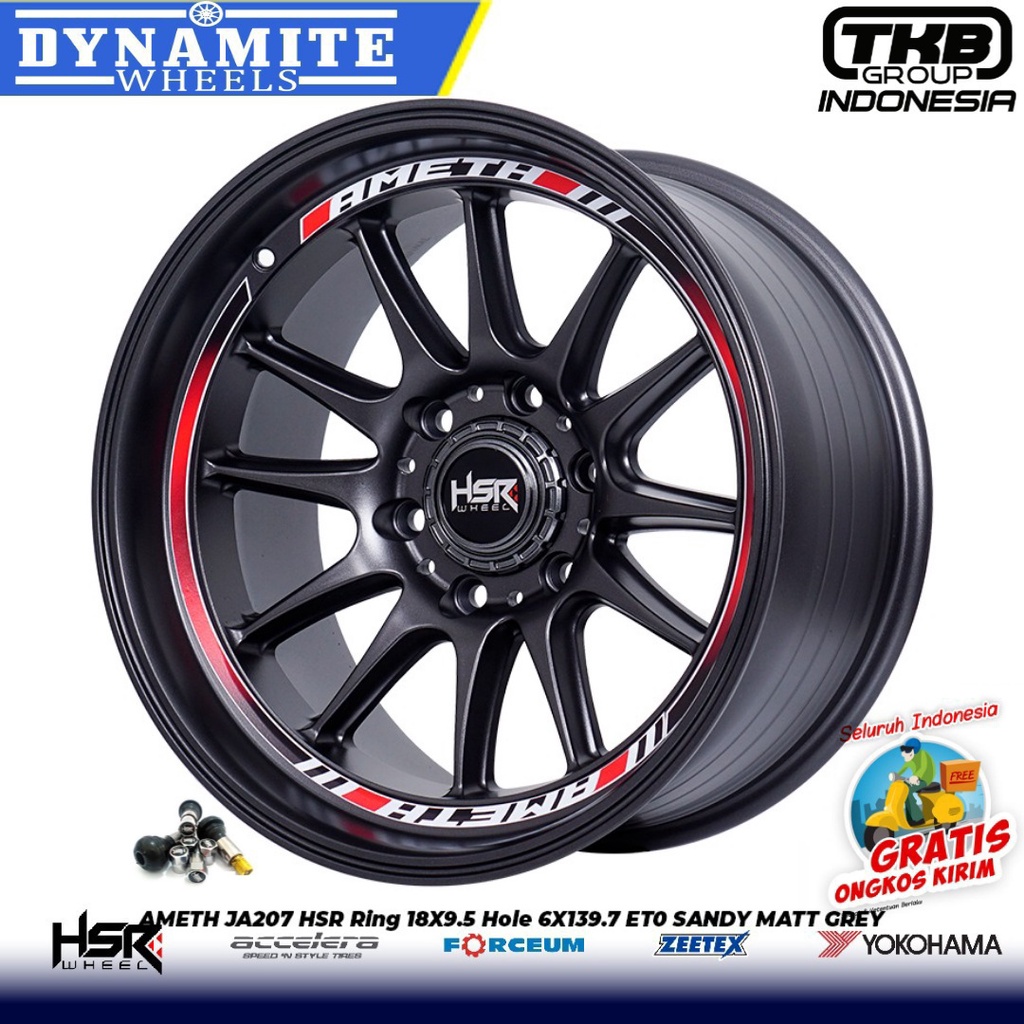 Jual VELG HSR WHEELS R18 UNTUK PAJERO, HIMMER, FORTUNER HSR AMAETH ...