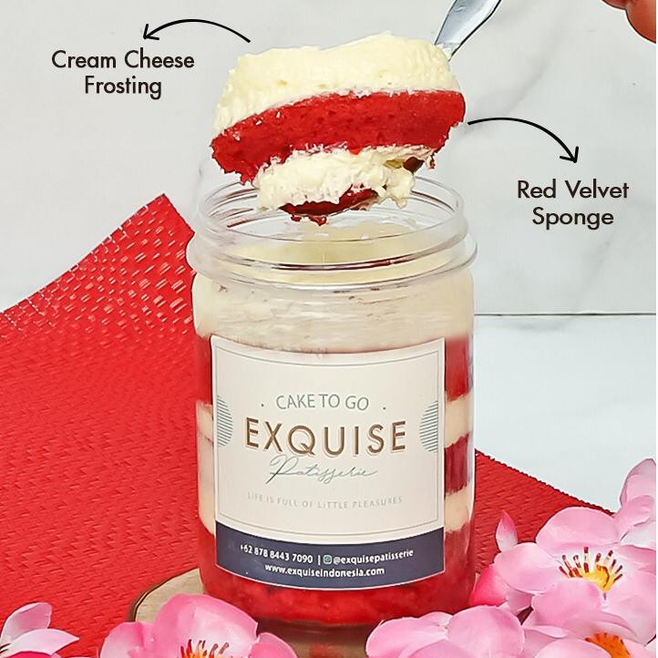 Jual Exquise Patisserie - Cake to Go - Chloe Red Velvet | Shopee Indonesia