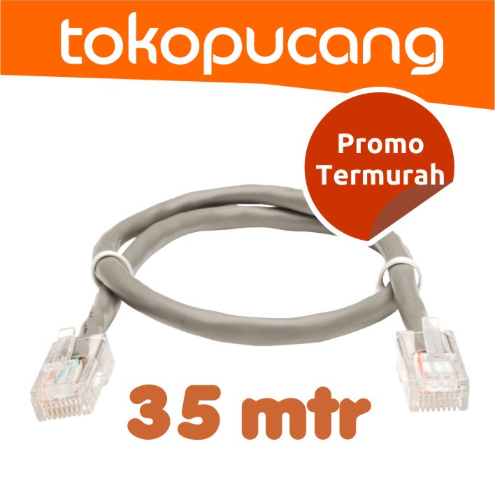 Jual Kabel LAN 35 meter siap pakai Jaringan UTP | Shopee Indonesia