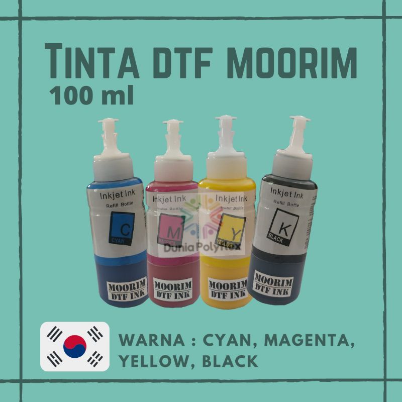 Jual Tinta DTF CMYK Moorim Korea 100ml | Shopee Indonesia