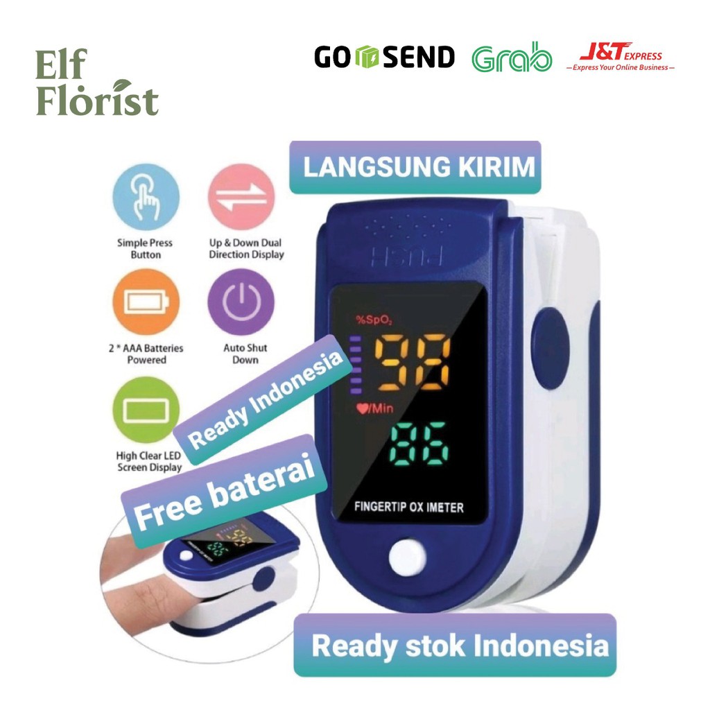Jual OXIMETER FINGERTIP PULSE LK87 AB-88 Alat Ukur Kadar Oksigen ...