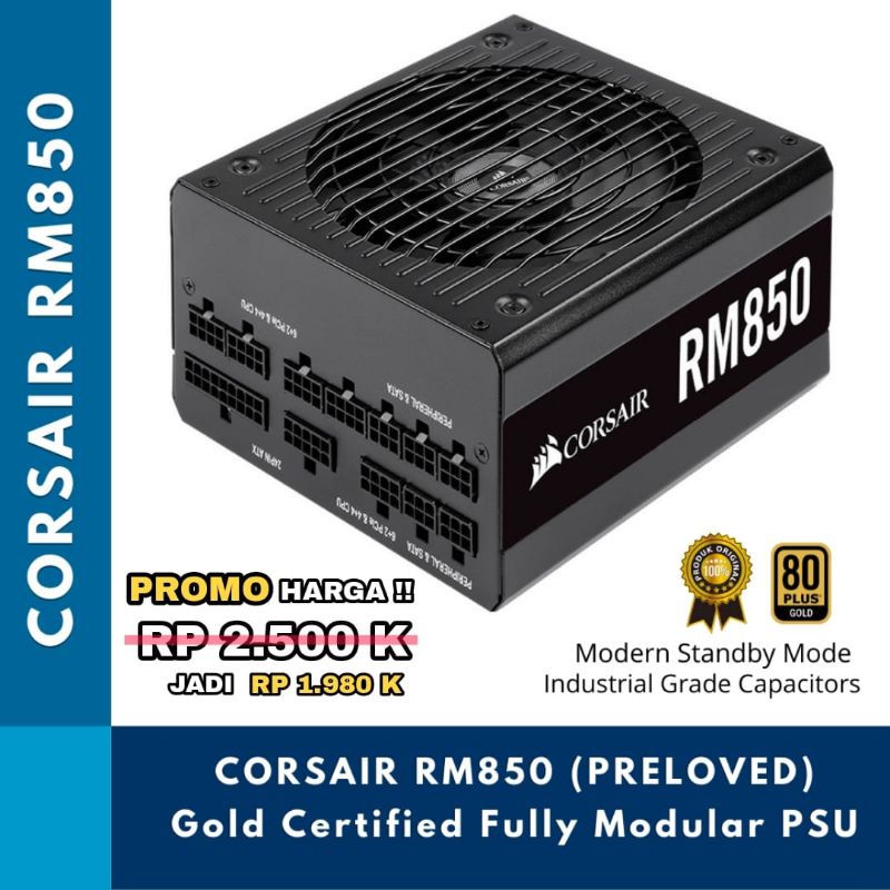Jual Corsair RM850 80 Plus Gold Certified Fully Modular Ver. 2021 ...