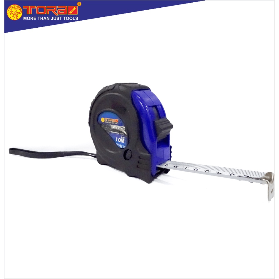 Jual TORA Meteran 10 Meter Body Karet Biru / Kuning | Shopee Indonesia