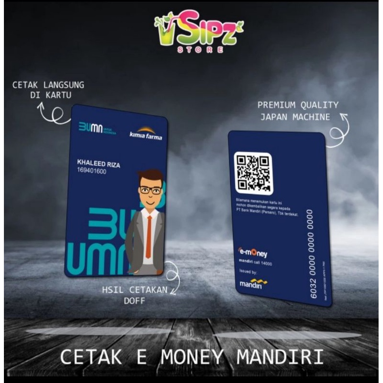 Jual Custom E - Money / BUMN / ID Card / KTA / Member Club / Kartu ...