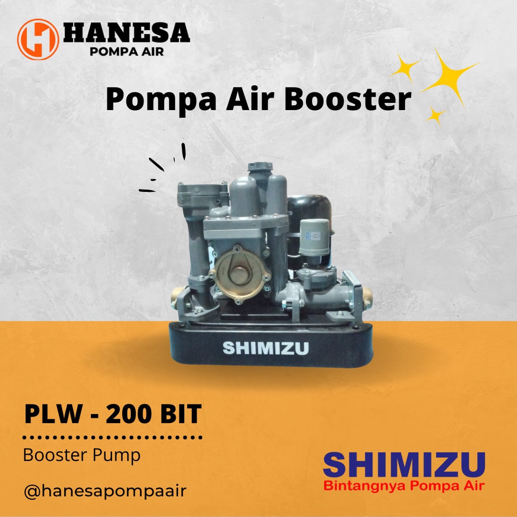 Jual Shimizu PLW 200 BIT Pompa Booster/Pendorong | Shopee Indonesia