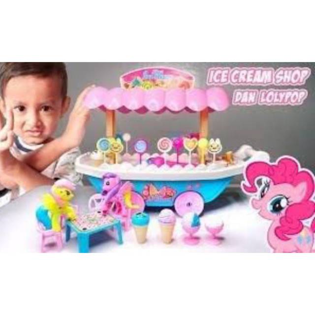 Jual Mainan gerobak es krim dan lollipop ice cream shop | Shopee Indonesia