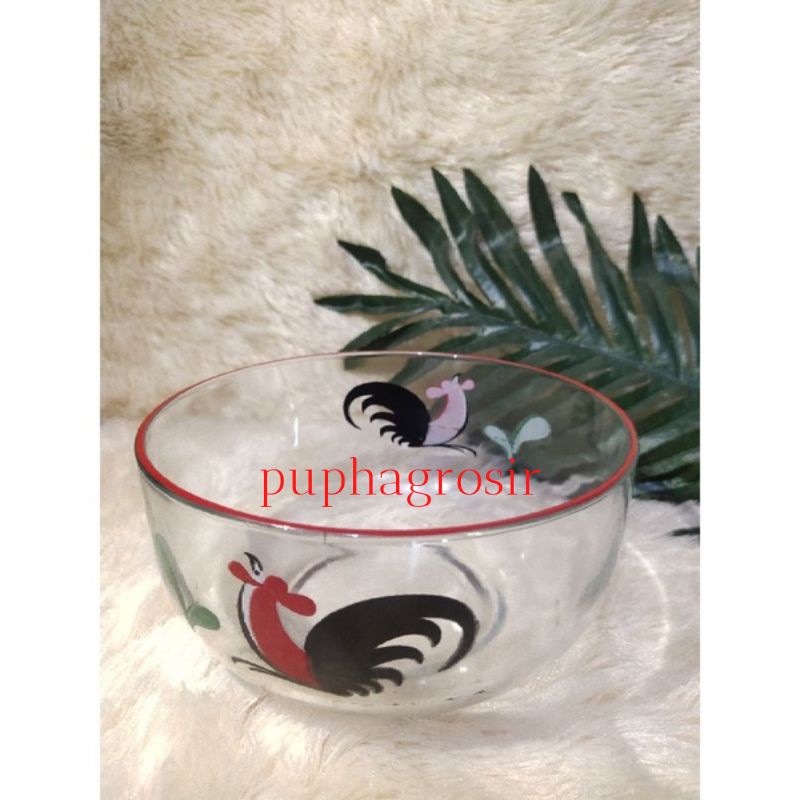Jual Mangkok Jago Bening Kaca Medium Cap Jago Mangkuk Mangkok Bakso ...