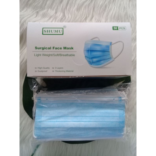 Jual SHUMU Surgical Face Mask (Masker Medis) (isi 50 pcs) | Shopee ...