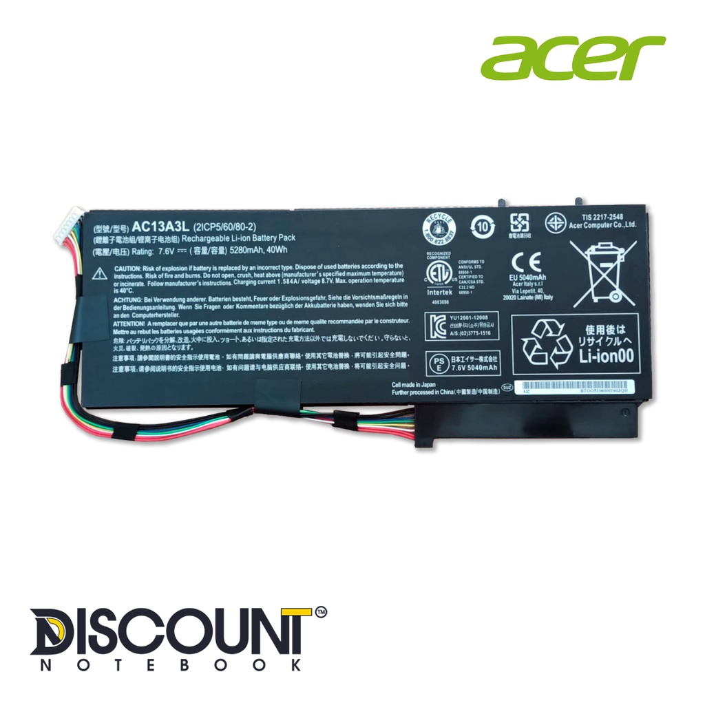 Jual Battery Baterai Laptop Acer Aspire P3-171 (AC13A3L) | Shopee Indonesia
