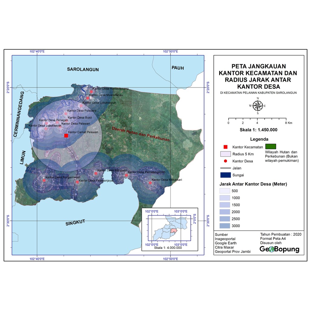Jual Pembuatan Peta Buffer / Daerah Penyanggah / Bufferzone | Shopee ...
