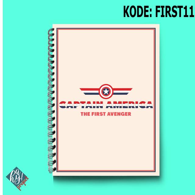 Jual Notebook Captain America Logo | Notes Logo Captain America | Buku ...