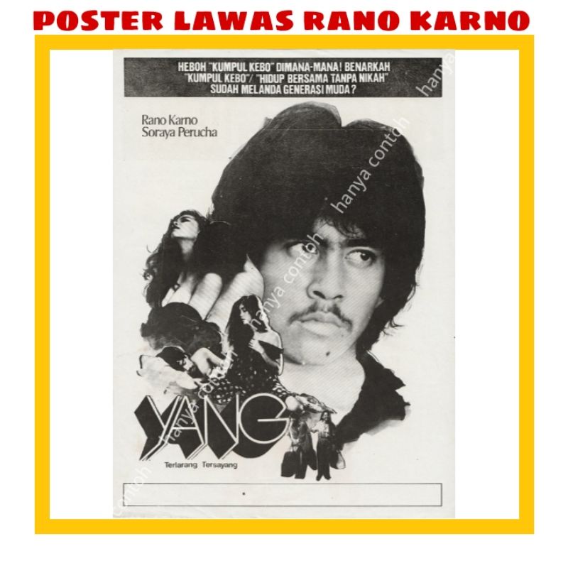 Jual poster film lawas yang - poster film rano karno | Shopee Indonesia