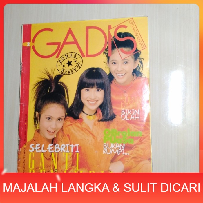 Jual Majalah GADIS No.2 Jan 1997 EGIDIA REGINA JANE (RARE ITEM) Langka ...