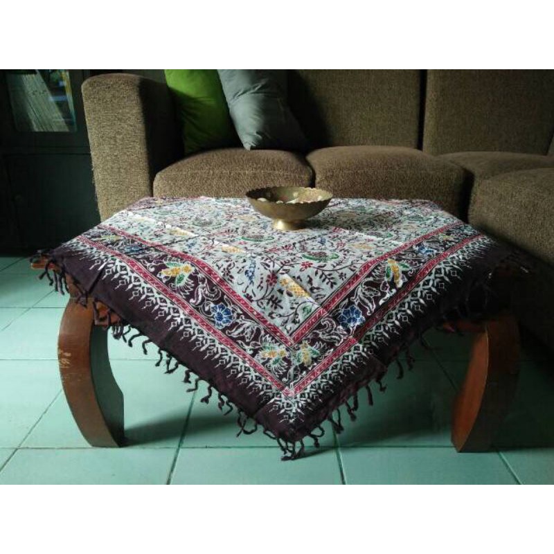 Jual Taplak meja Batik segi empat 100x100 /Batik CAP Original | Shopee ...