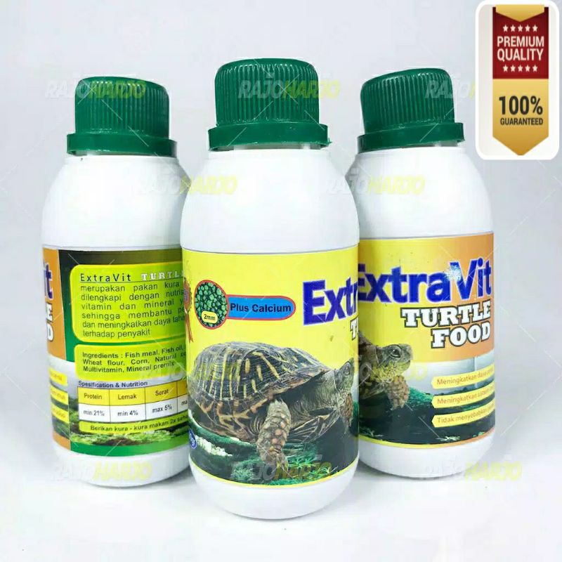 Jual ExtraVit Turtle Food / Pelet ikan / Shrimp meal / Vitamin Kura ...