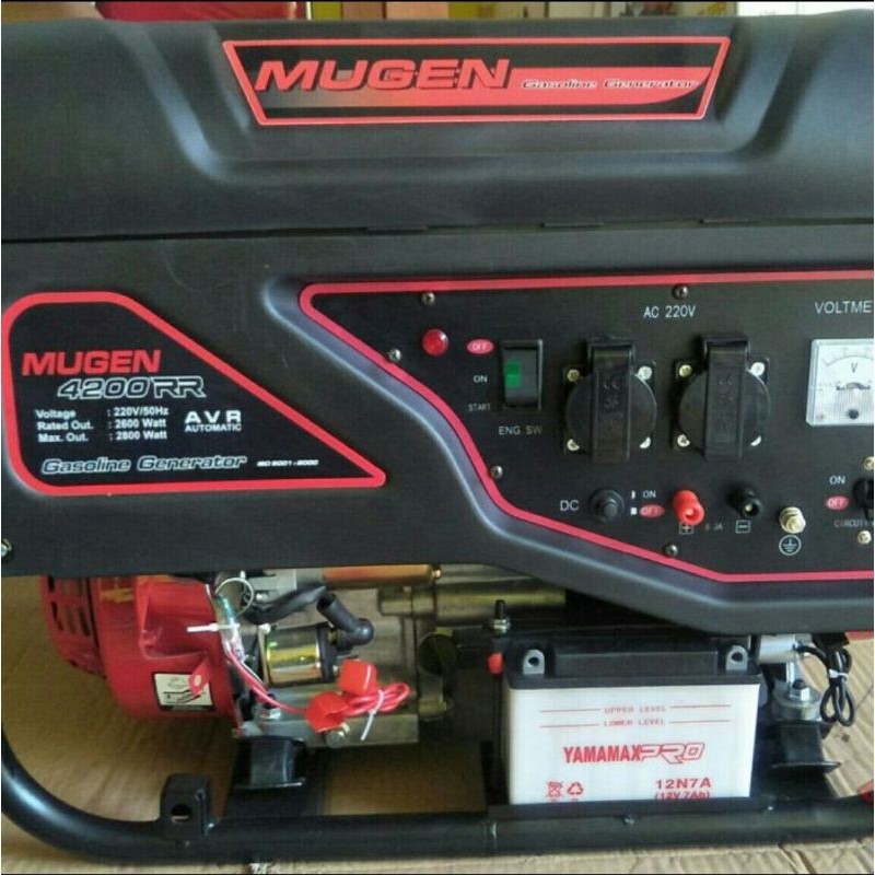 Jual Genset 3000 watt generator mugen 4200RR JAPAN TECHNOLOGY | Shopee ...
