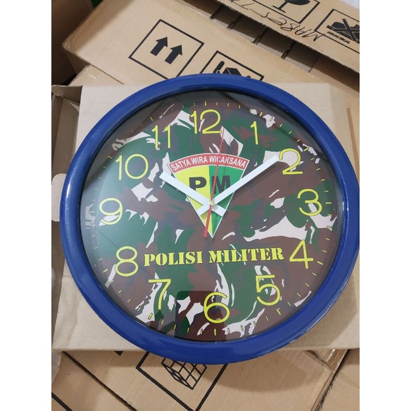 Jual Jam Dinding Doreng Malvinas logo TNI AD/Kopassus/Mabes TNI ...