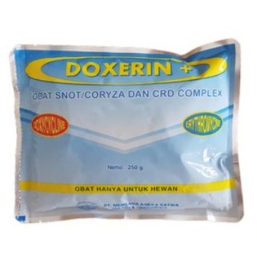 Jual Obat Snot Coryza CRD Complex (Pernafasan Unggas-Doxerin 250 gram ...