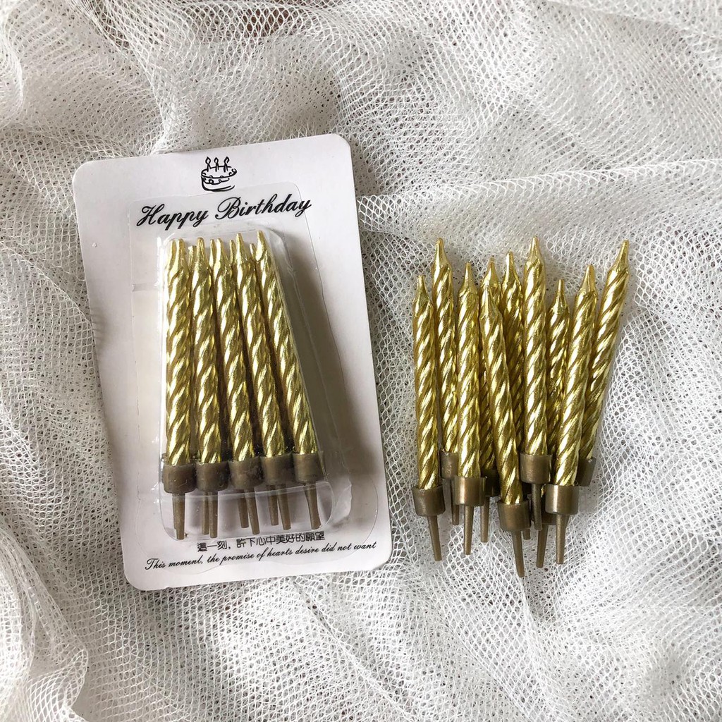 Jual Short Swirl Birthday Metallic Candle / Lilin Ulang Tahun Ultah ...