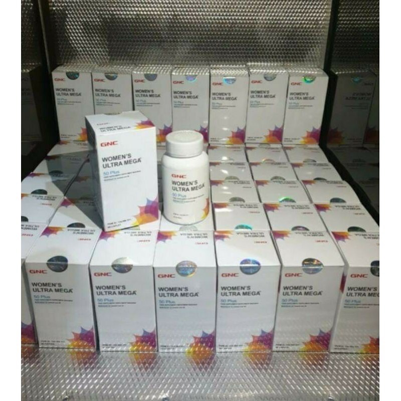 Jual GNC WOMEN'S ULTRA MEGA 50 PLUS ISI 60 Tablet 100% ORIGINAL VITAMIN ...