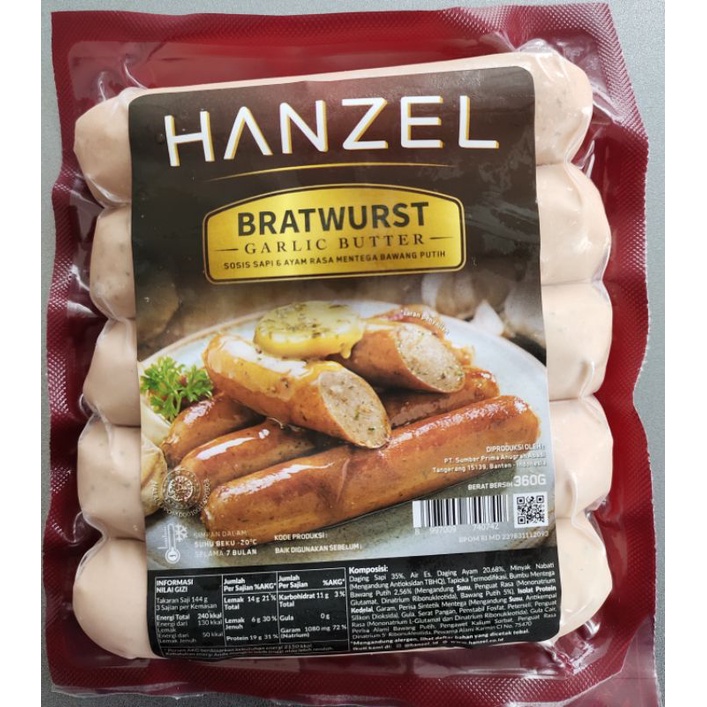 Jual Sosis Hanzel Bratwurst Garlic Butter | Shopee Indonesia