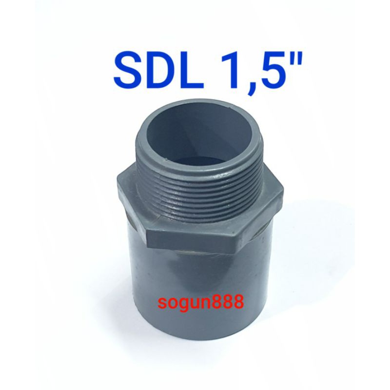 Jual Sok drat luar pvc 1,5". Sdl 1,5 inch. | Shopee Indonesia