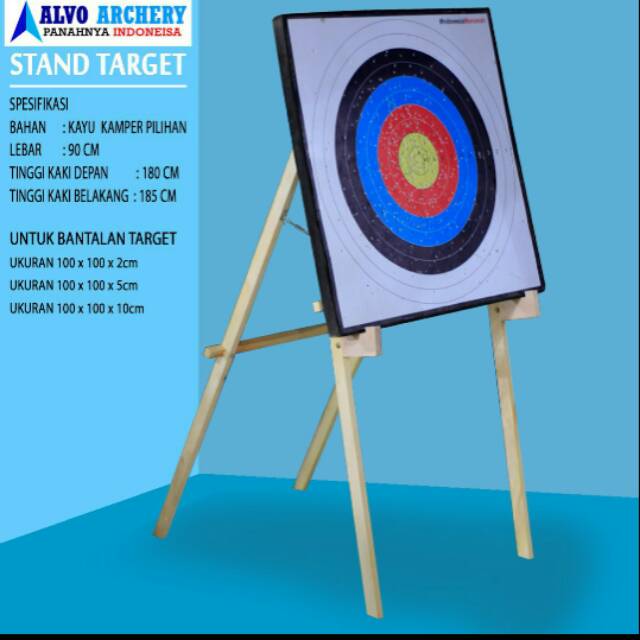 Jual Stand target kayu 4 kaki-stand untuk bantalan target-stand panahan ...