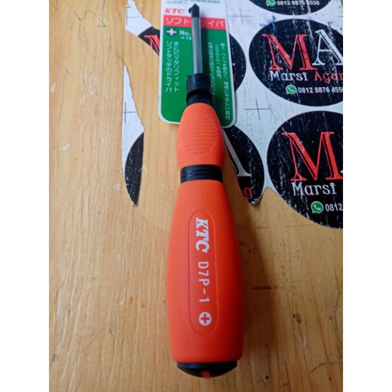Jual KTC DP7-1 OBENG (+) soft grip 5 5 x 200mm, cross tip | Shopee Indonesia
