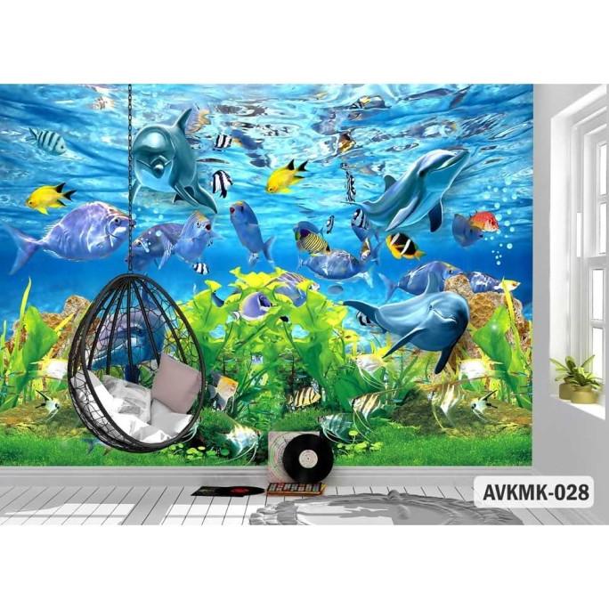 Jual WALLPAPER BAWAH LAUT 3D SERIES B - WALLPAPER CUSTOM BAWAH LAUT 3D ...