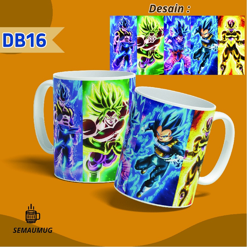 Jual MUG DRAGON BALL GOKU VEGETA FRIEZA SAIYAN KADO ANIME GELAS CANGKIR ...