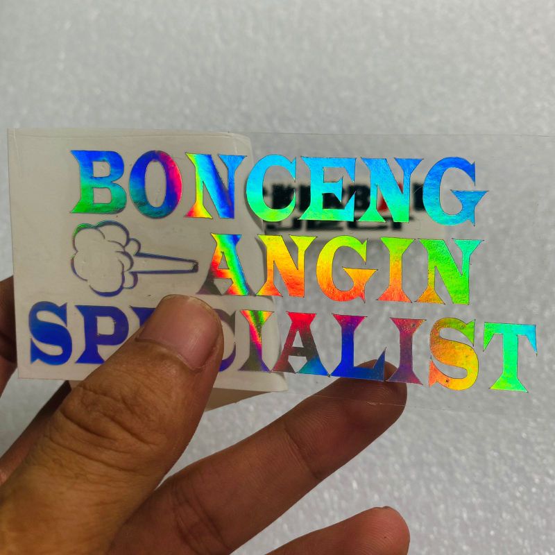 Jual Stiker kata kata viral bonceng angin specialis cutting sticker ...