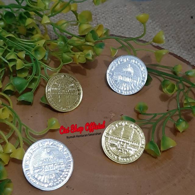 Jual 1pc replika LM dirham/replika dinar/dirham/emas dinar/logam mulia ...